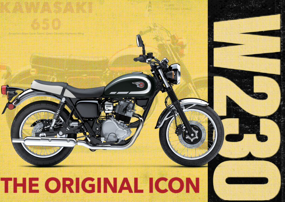 2026 kleuren Kawasaki W230 en Meguro S1 onthult